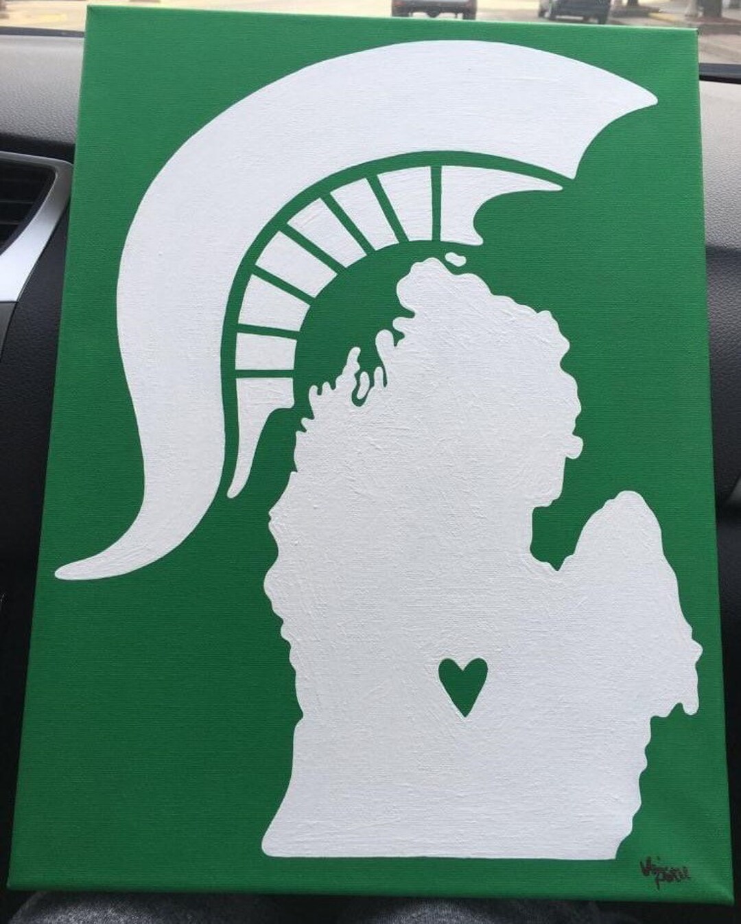 Custom College Logo Painting - Etsy