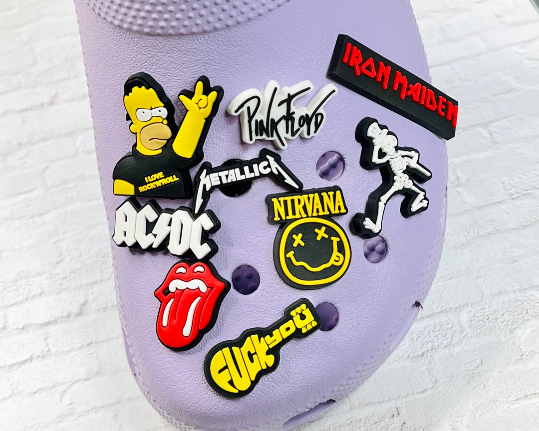 Rock Croc Charms Heavy Metal Croc Charms Rock N Roll Croc - Etsy