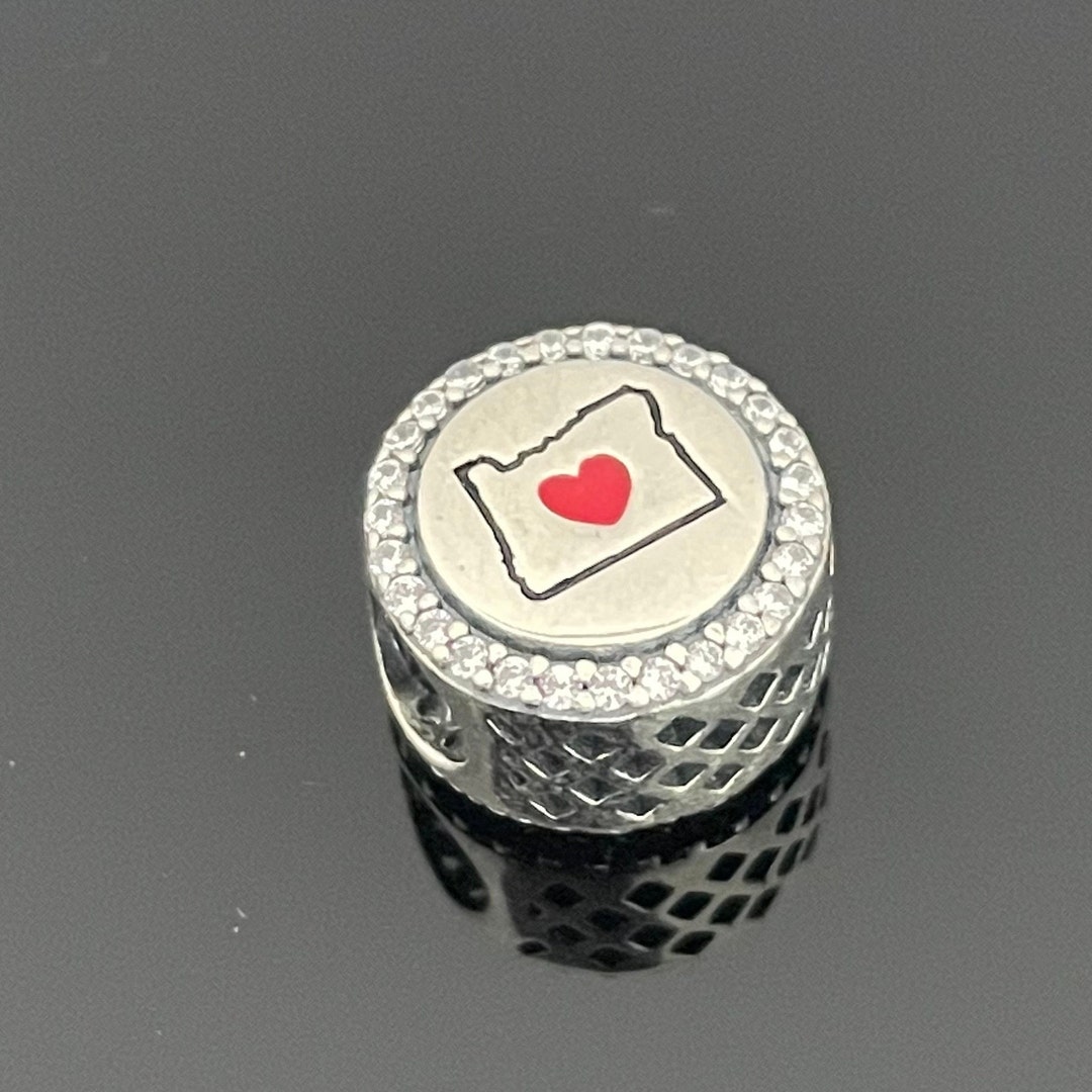 Pandora Oregon Map Exclusive Charm | Charm for Bracelet| Charms for ...