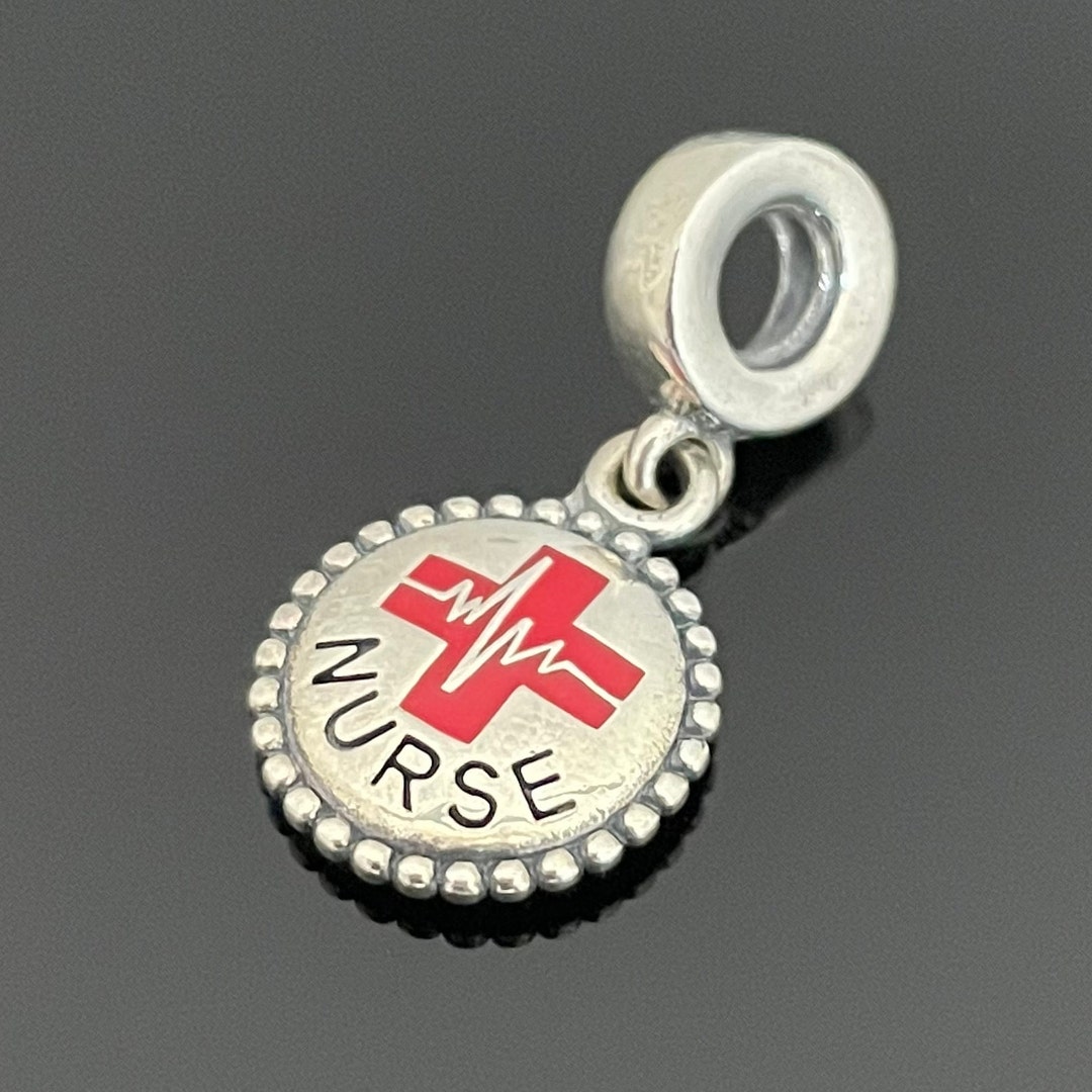 Pandora Nurse Red Cross and Pulse Dangle Charm |925 Jewelry | Women ...