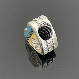 Pandora Cape May Seashell Beach Scene Charm Travel Heart Pendant | 925 ...