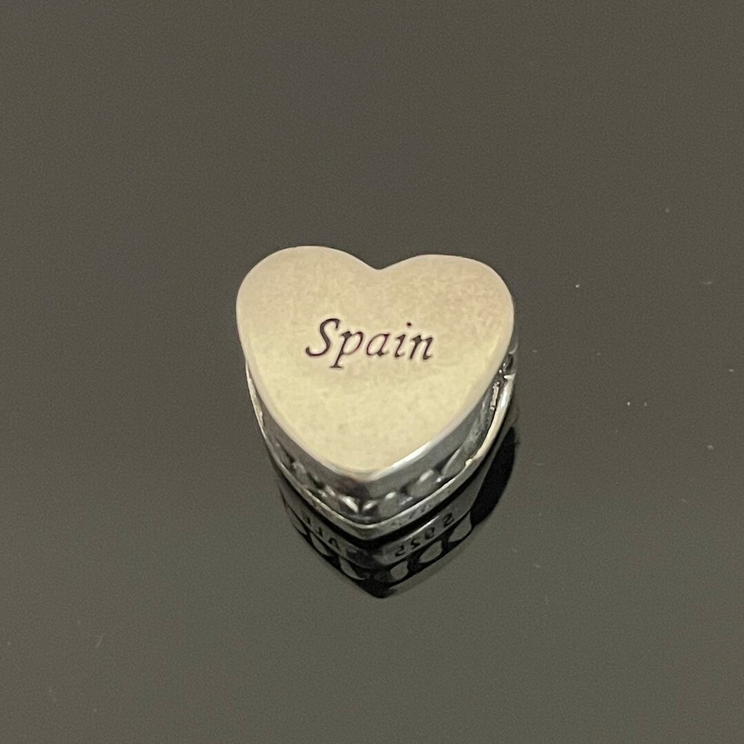 Pandora I Love Spain Exclusive Heart Charm |authentic Pandora Charm ...