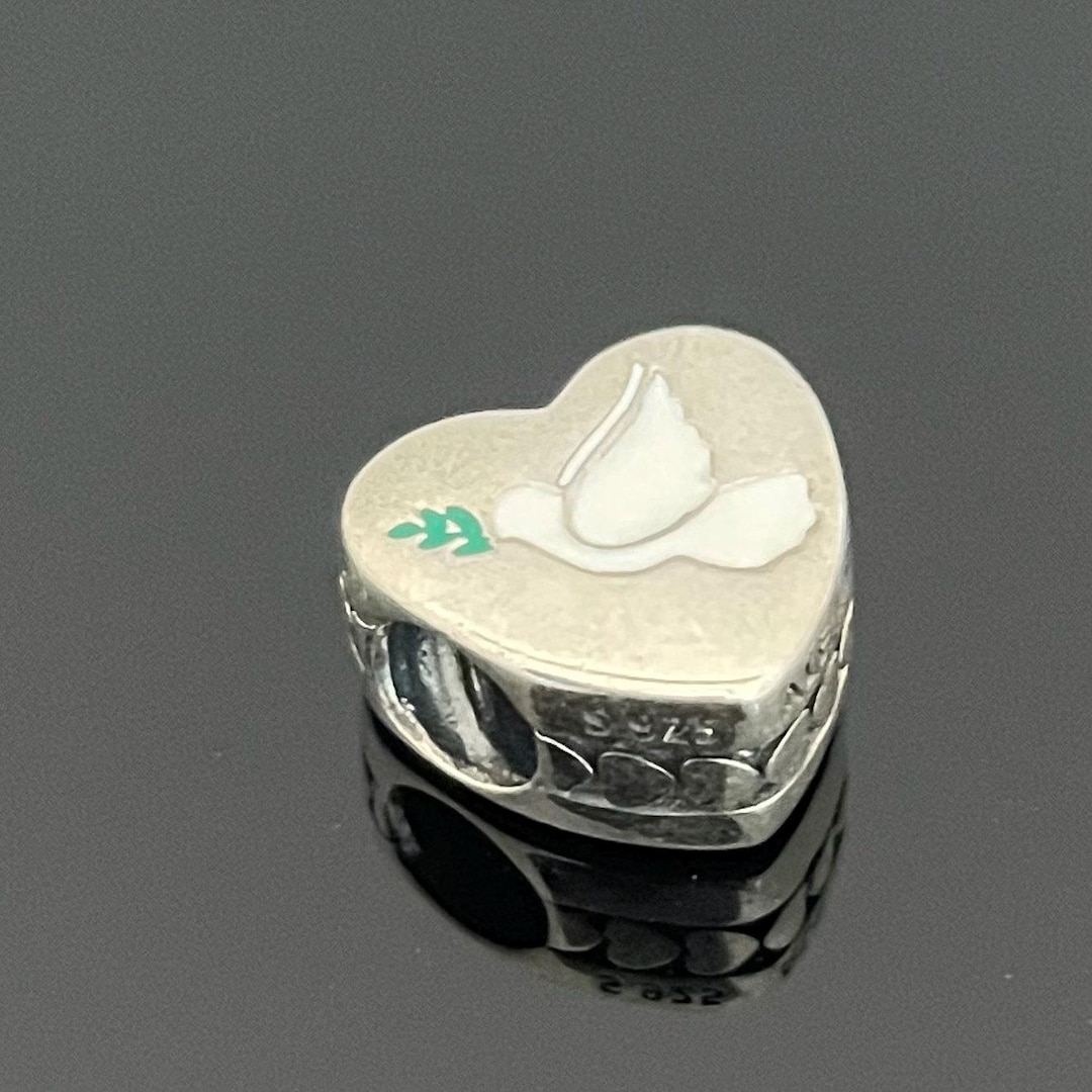 Pandora HOPE White Dove Heart Charm for Pandora Bracelet | A Real ...