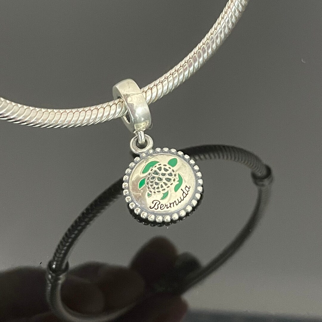 Pandora Bermuda Green Turtle Animal Dangle Charm |925 Jewelry | Women ...