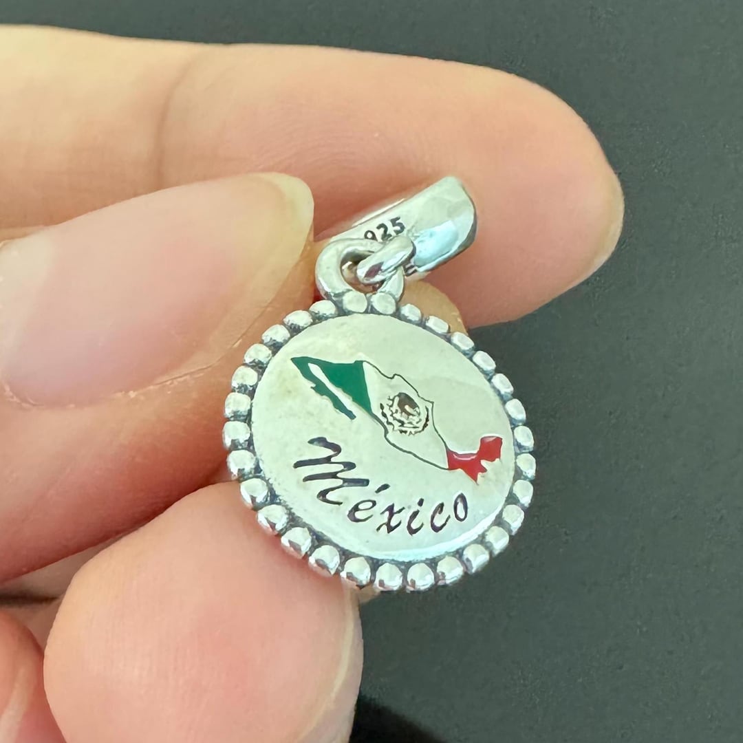 Pandora Mexico Map Exclusive Dangle Charm |gift for Friends |travel ...