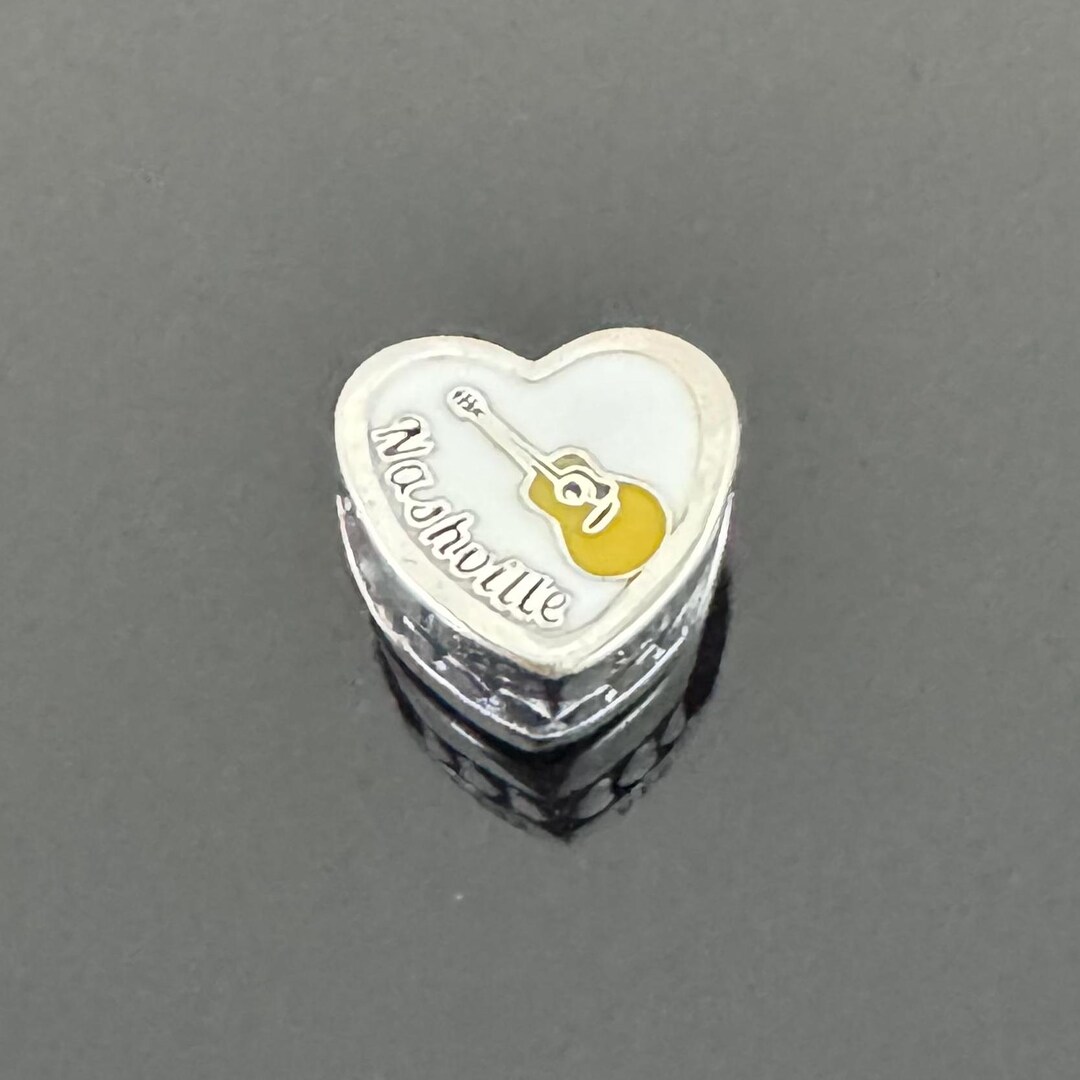 Authentic Pandora Tennessee Heart Charm|gift for Her|pandora Flag Charm ...