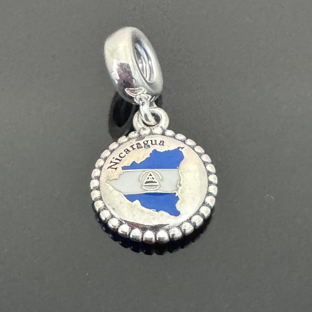 Pandora Nicaragua Map Dangle Charm|authentic Pandora Charm |women ...