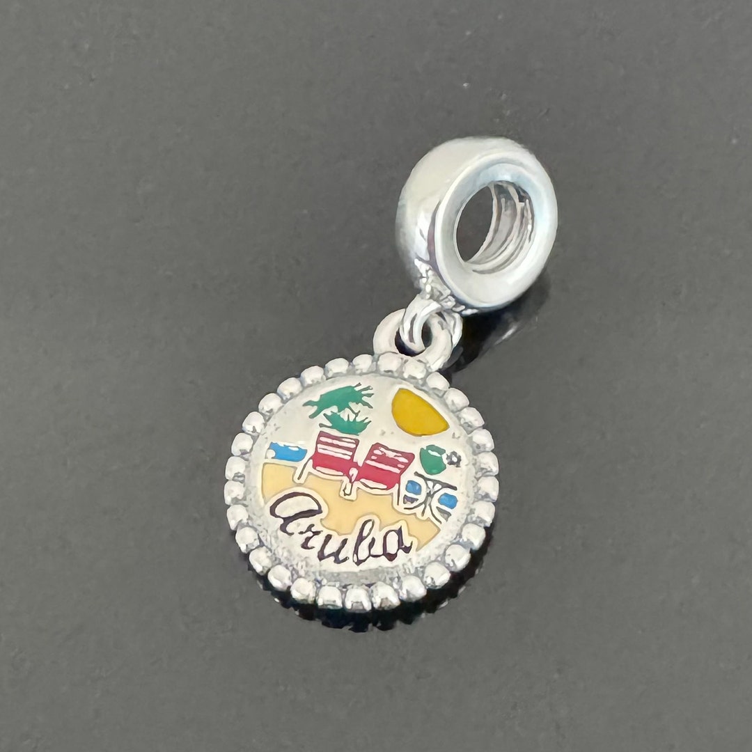 Pandora Aruba Beach Scene Dangle Charm | 925 Jewelry | Women Jewelry ...