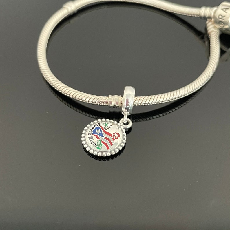 New Authentic Pandora Puerto Rico Flag Charm Personalized - Etsy