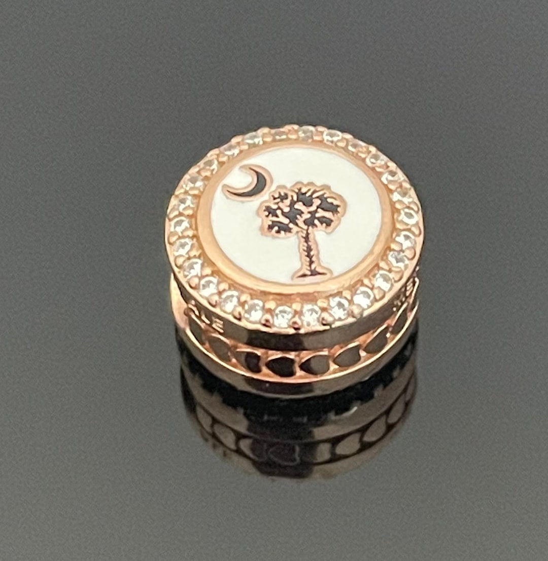 Pandora Charleston SC Exclusive Dangle Charm Carolina Flag Pendant ...