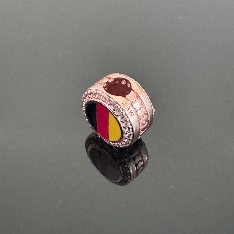 Gold Pandora Germany Flag Charm - Travel Bracelet Bead - Etsy
