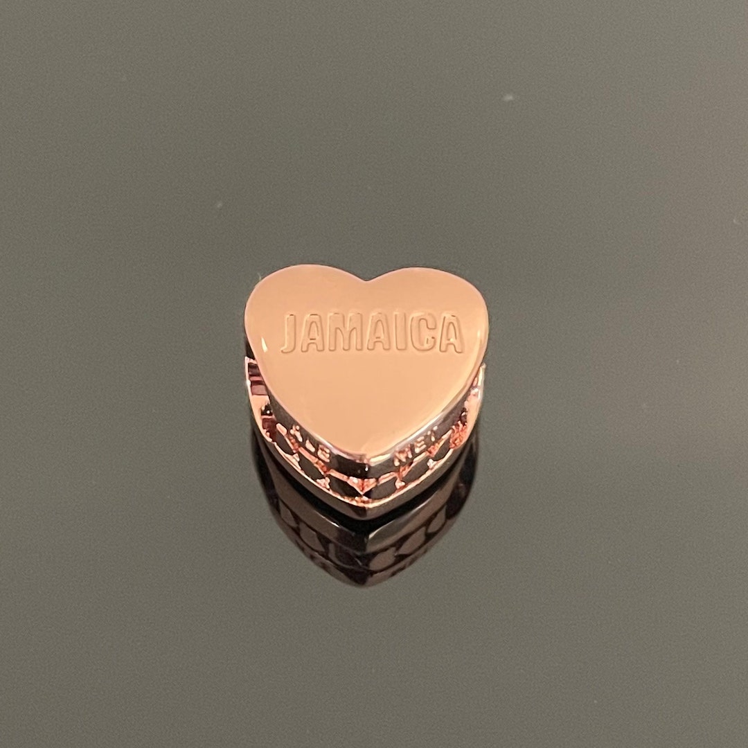 Pandora Jamaica Heart Charm | Jamaica Charm | Rose Gold-plated Pendant ...