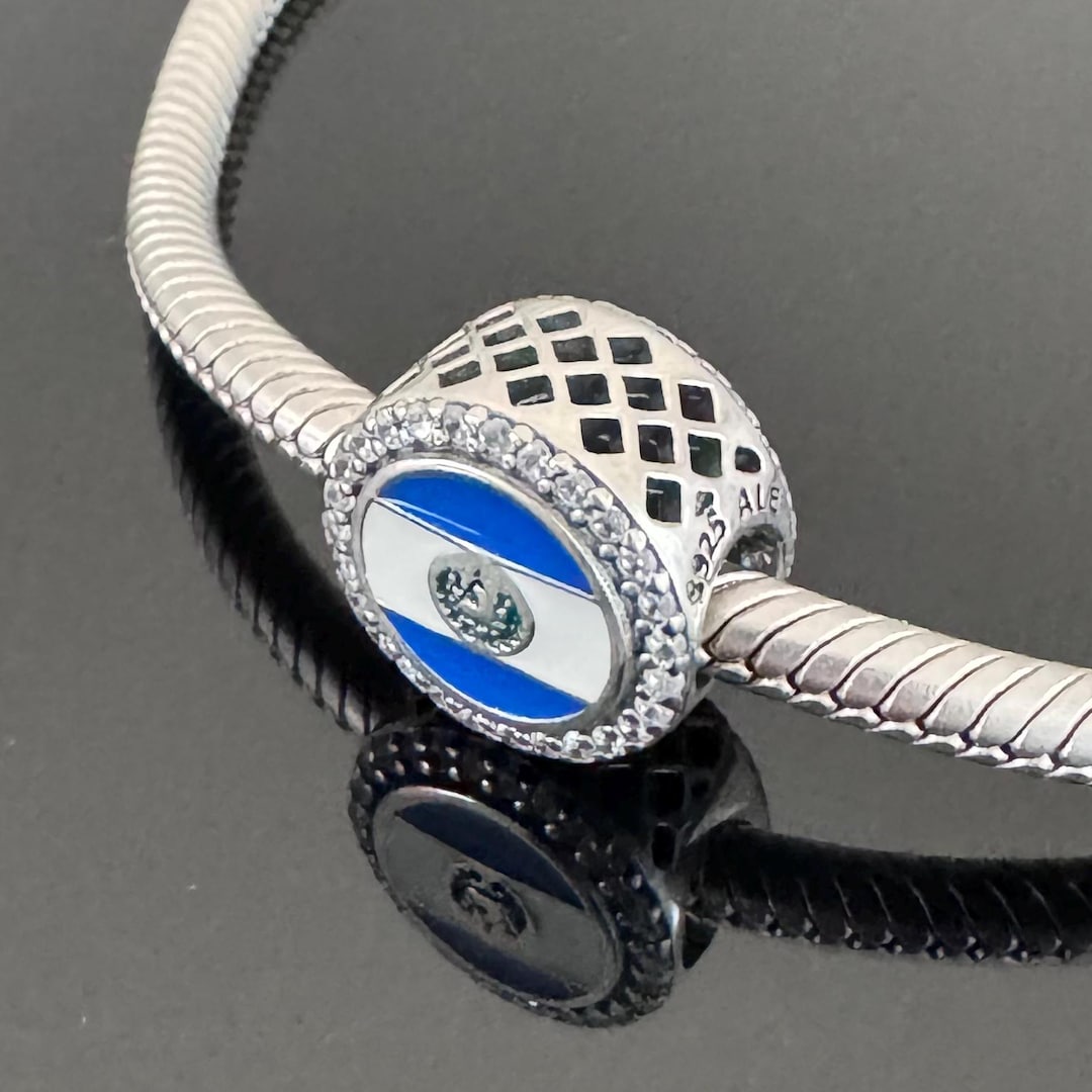 Original Pandora the Republic of El Salvador Flag Bead Charm |travel ...