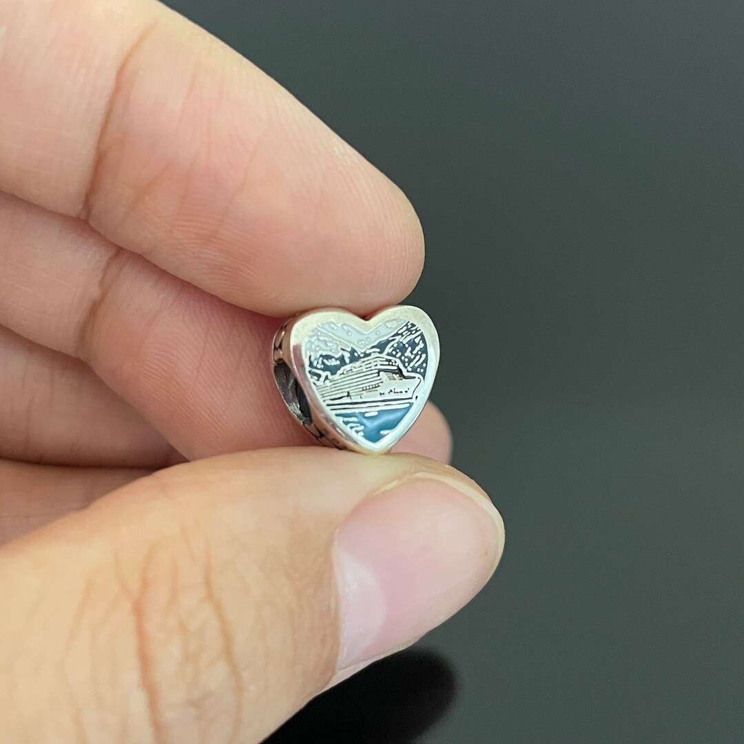 Pandora Alaska Exclusive Heart Bead Charm Pendant | Pandora Heart Charm ...