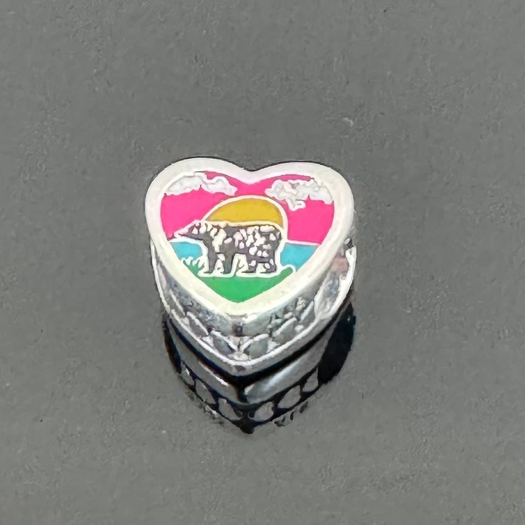 Authentic Pandora Charm |pandora New Bern Flag Heart Charm |gift for ...