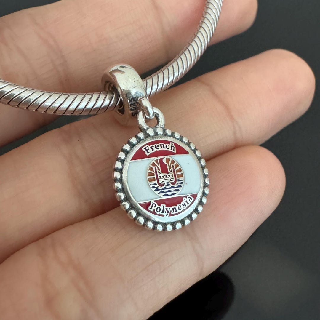 Original Pandora French Polynesia Flag Exclusive Pendent |authentic ...