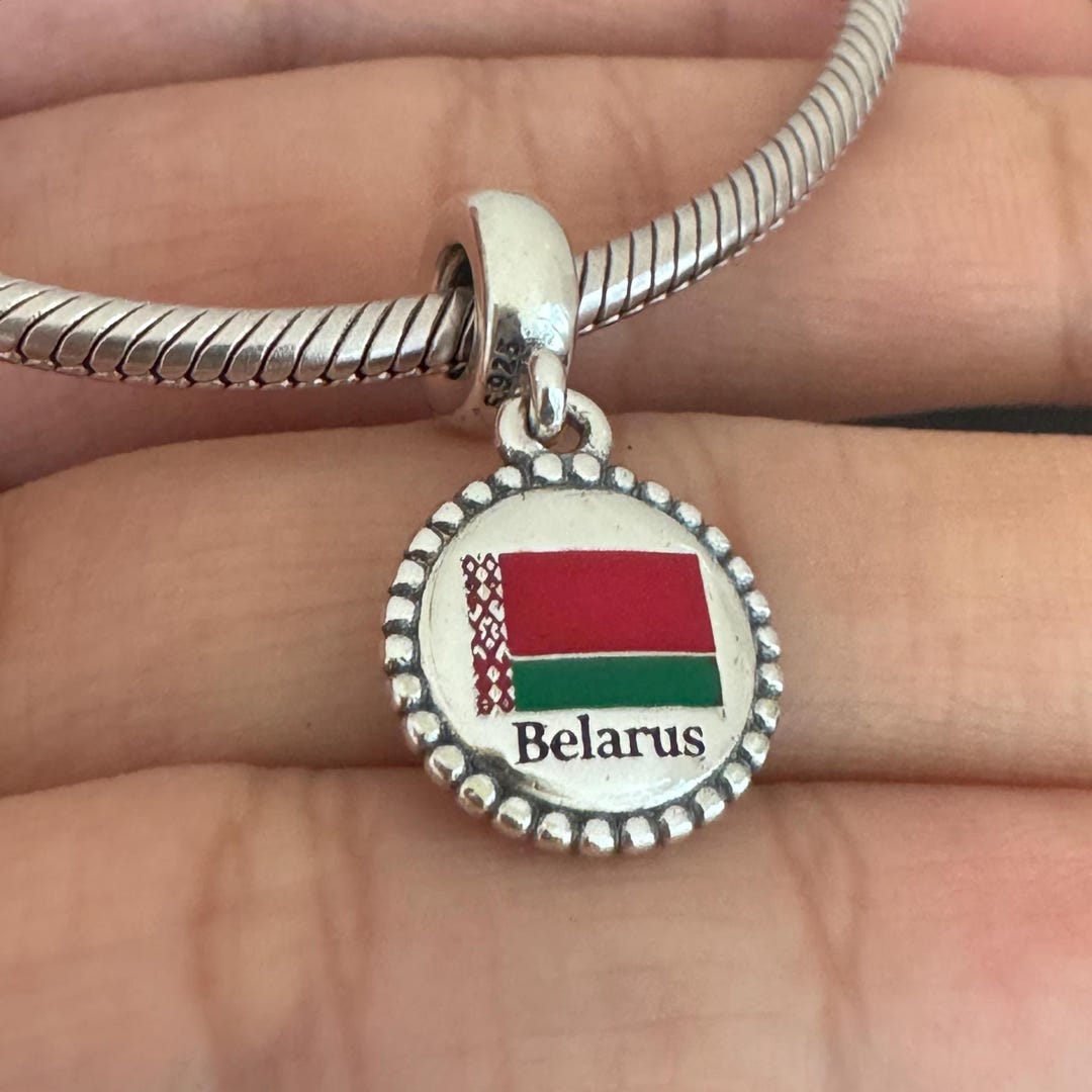 Genuine Pandora Belarus Flag Exclusive Pendent |authentic Pandora ...