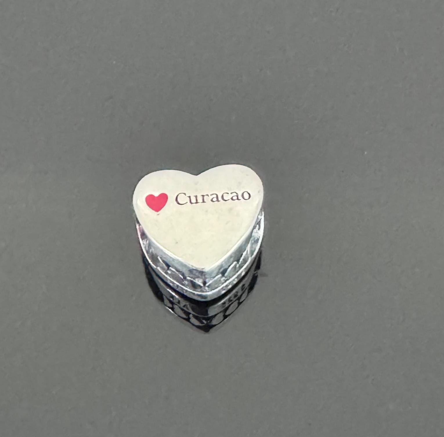 Pandora Curacao Flag Exclusive Heart Charm | Authentic Pandora Charm ...