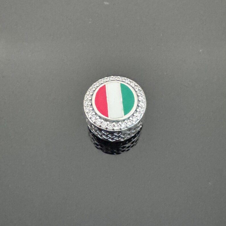 Pandora ITALY Flag Bead Charm|925 Sterling Silver Charm | Charm for ...