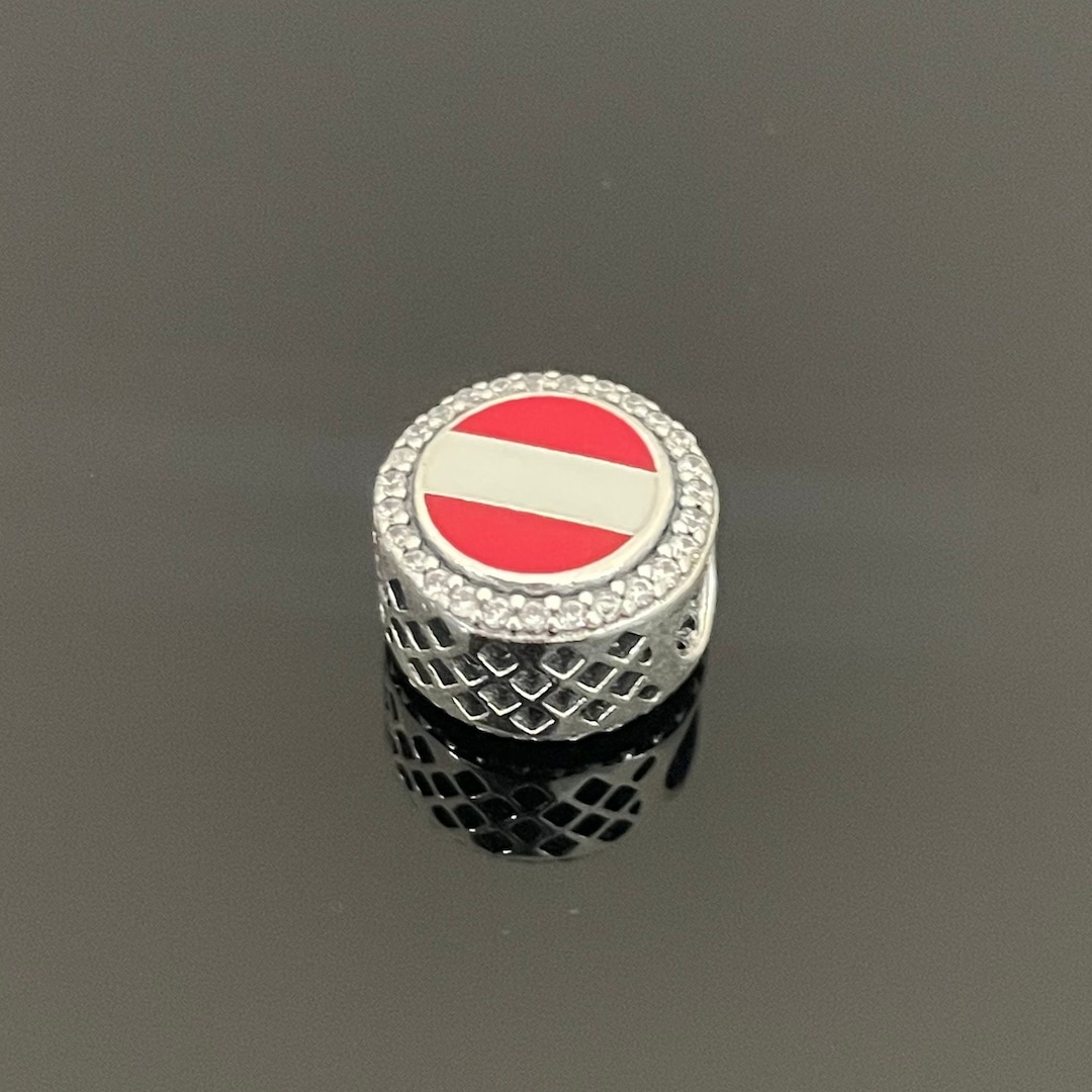 Pandora Austria Flag Bead Charm Travel Charm | Charm for Bracelet and ...