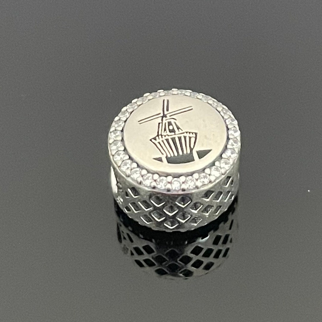 Pandora Holland Windmill Dangle Charm Travel Pendant |925 Sterling ...