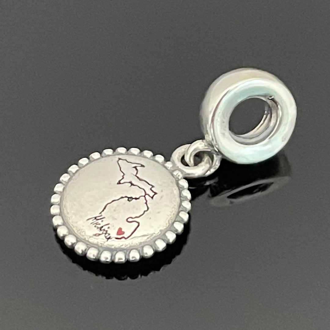 Pandora Michigan Map Charm | 925 Jewelry | Women Jewelry | Charms for ...