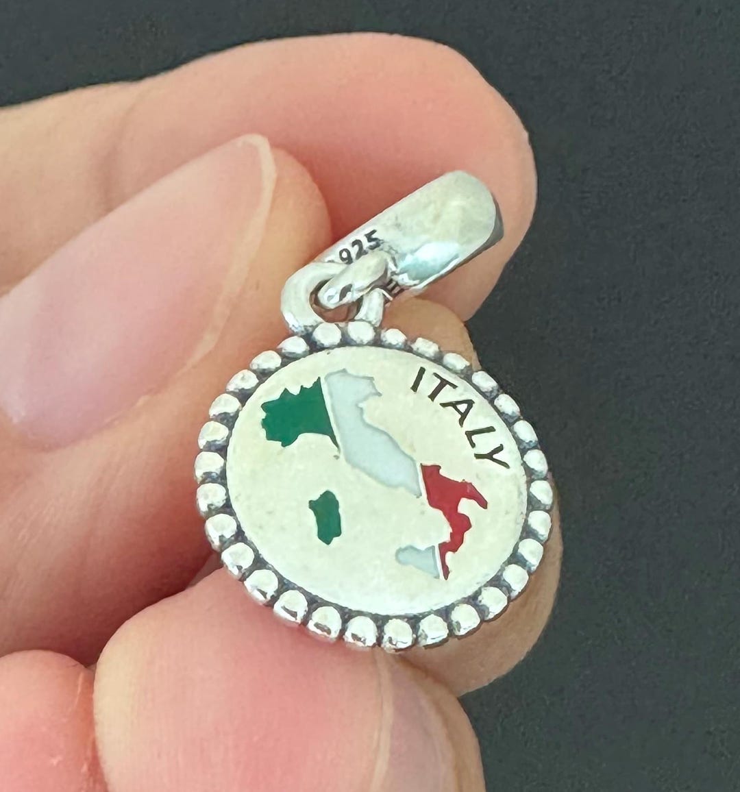 Pandora ITALY MAP Dangle Charm | Pandora Brand Charm| Pandora Sterling ...