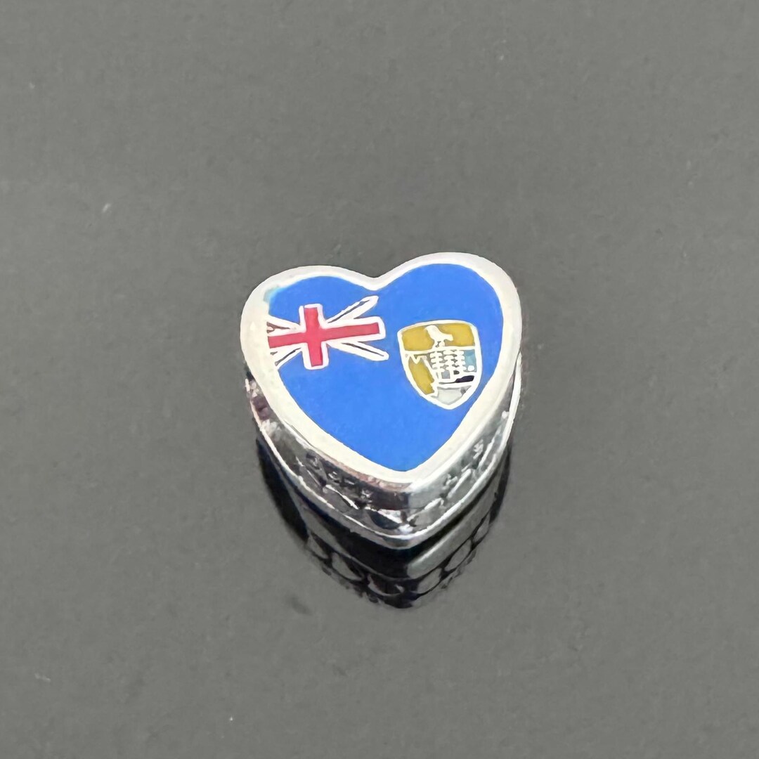 Pandora I Love Saint Helena Flag Exclusive Heart Charm | Authentic ...