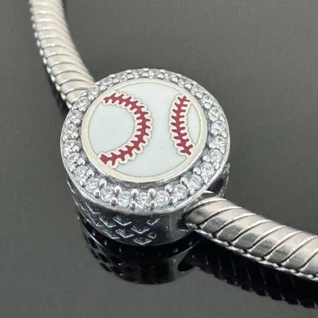 Pandora Baseball Bead Charm Pandora Travel Charms Addition to Bracelet ...