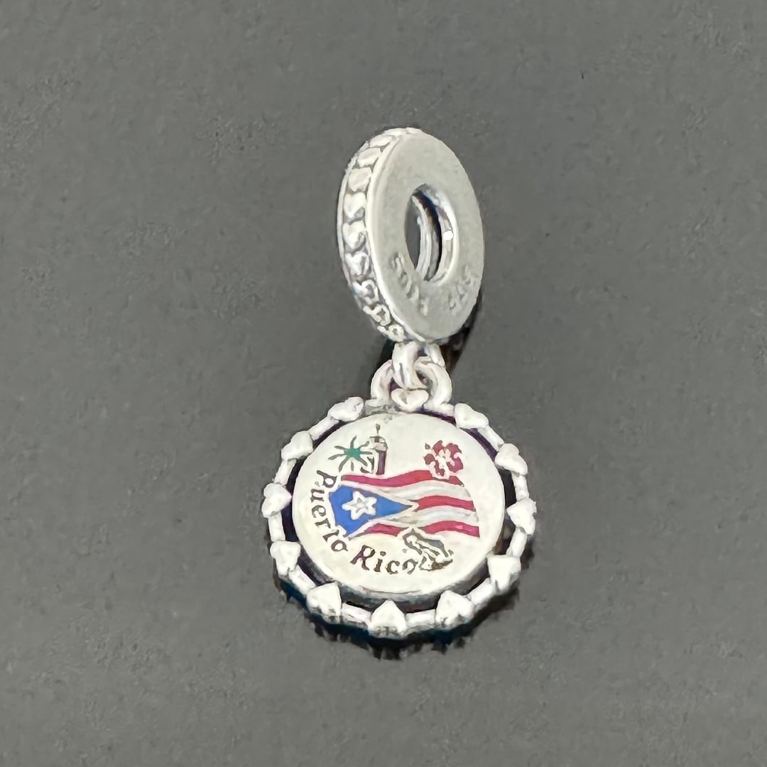 Pandora Puerto Rico Flag Dangle Charm|authentic Pandora Charm|pandora ...