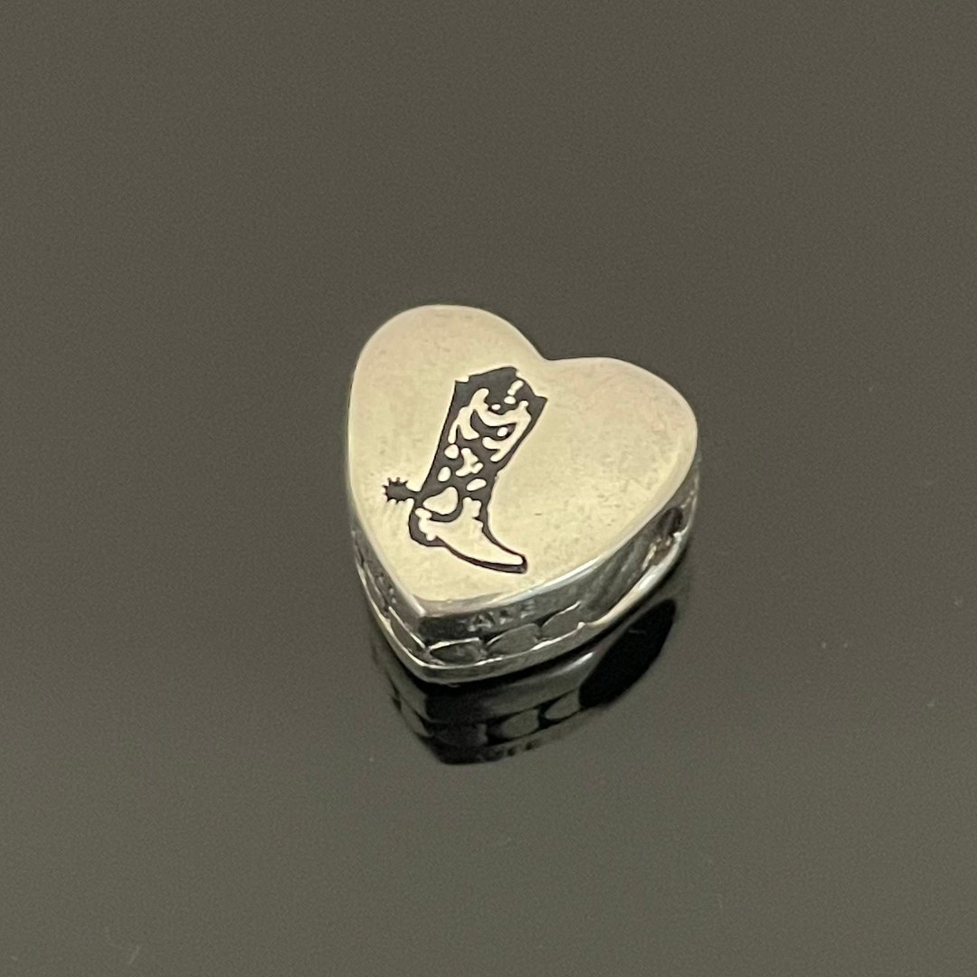Pandora Cowboy Cowgirl Boots Western Exclusive Heart Charm |authentic ...