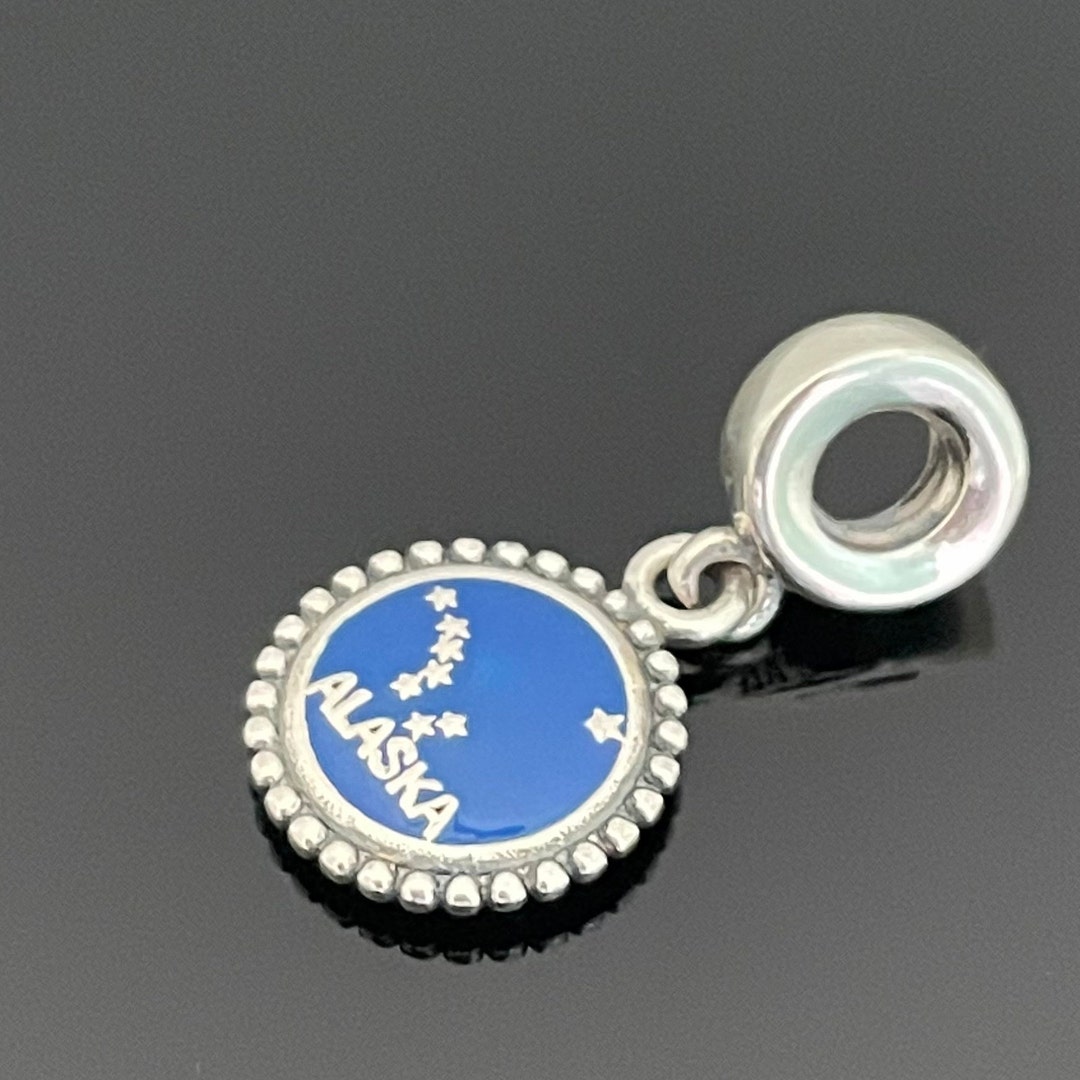 Pandora ALASKA Map Charm | Charm Bracelets for Women | Charm for ...