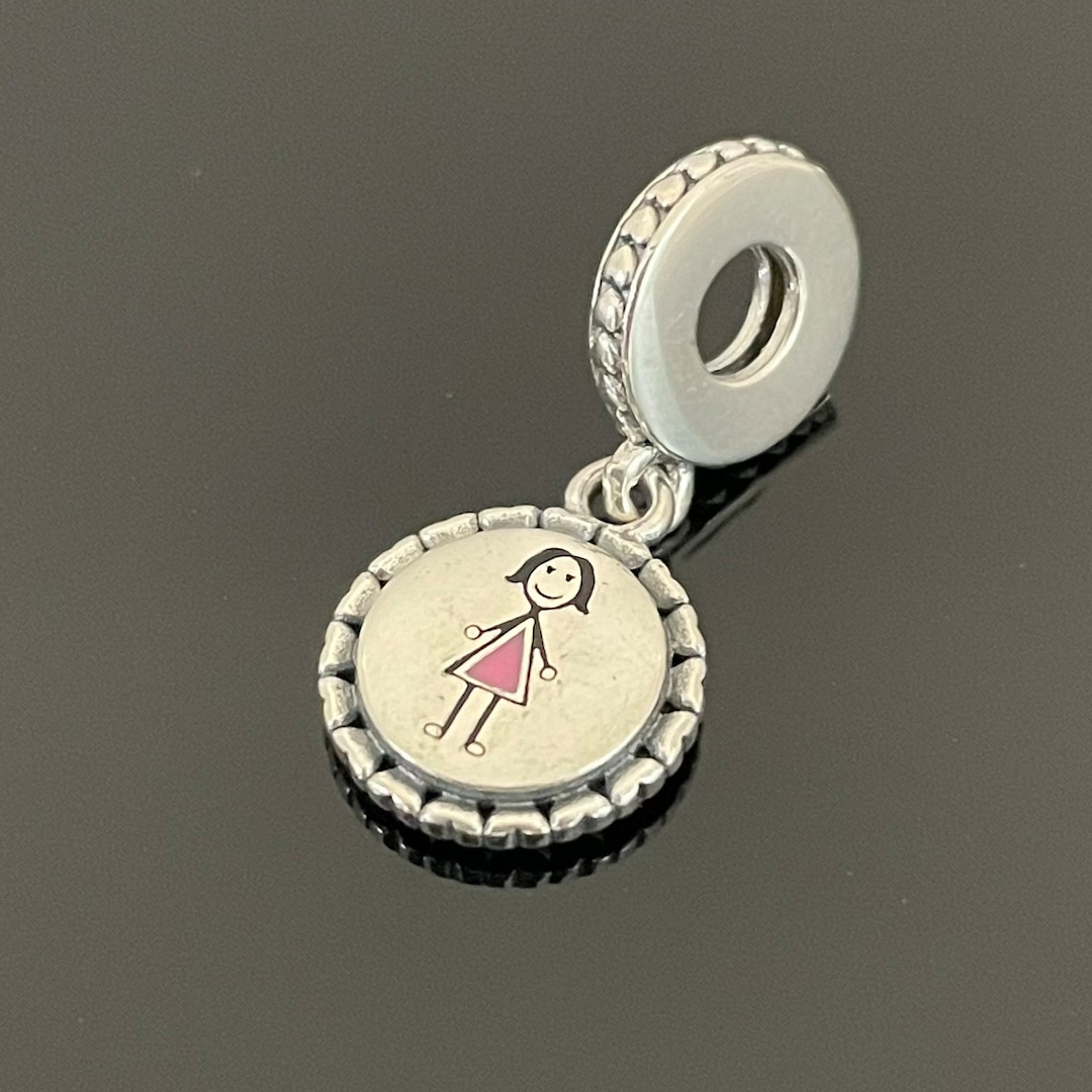 Pandora Charm | Pandora Mom Stick Figure Dangle Charm Animals Pets ...