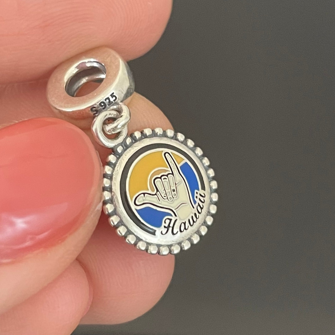 Pandora Hawaii Shaka Aloha Dangle Charm: 925 Sterling Silver - Etsy