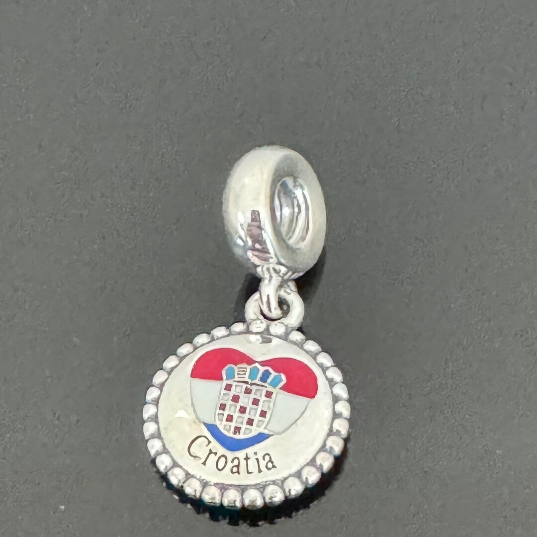 Pandora CROATIA Map Dangle Charm |authentic Pandora Charm| Pandora ...
