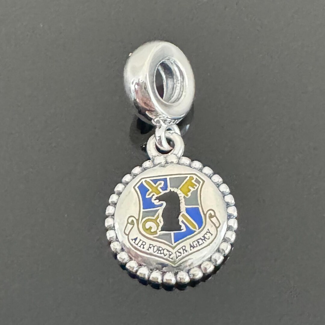 Original Authentic Pandora Charm |pandora Air Force ISR Agency Flag ...