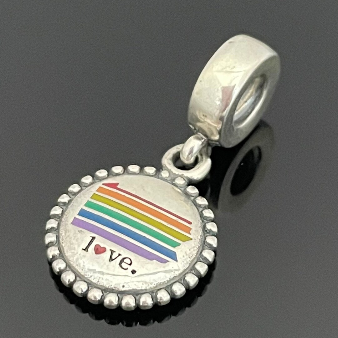 Pandora Pennsylvania Rainbow Map Charm | Charm for Pandora Bracelet ...