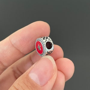 Pandora Travel Charms| Pandora Morocco Flag Exclusive Bead Charm ...