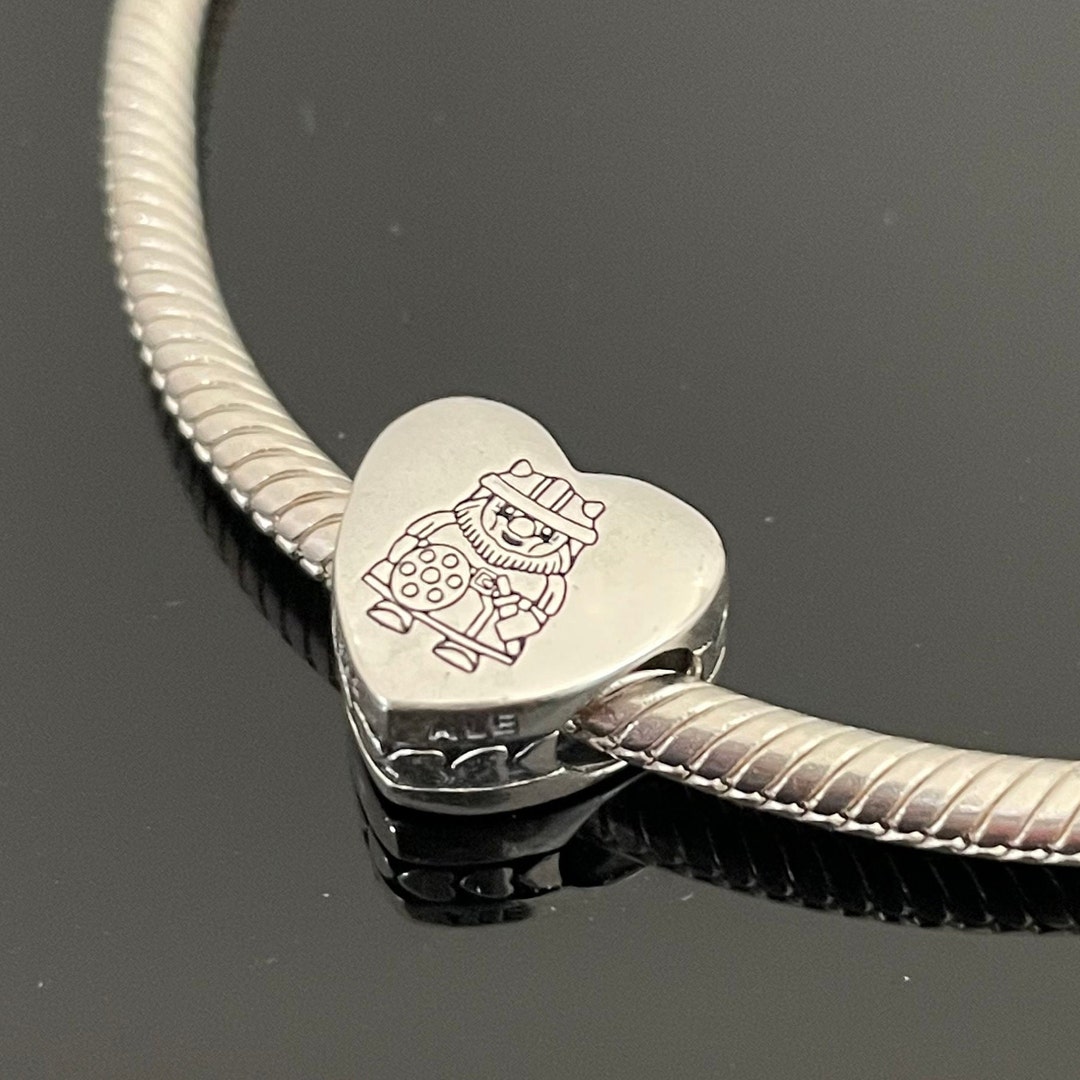 Real Pandora Heart Charm | Pandora Charm | Pandora Heart Charm for ...