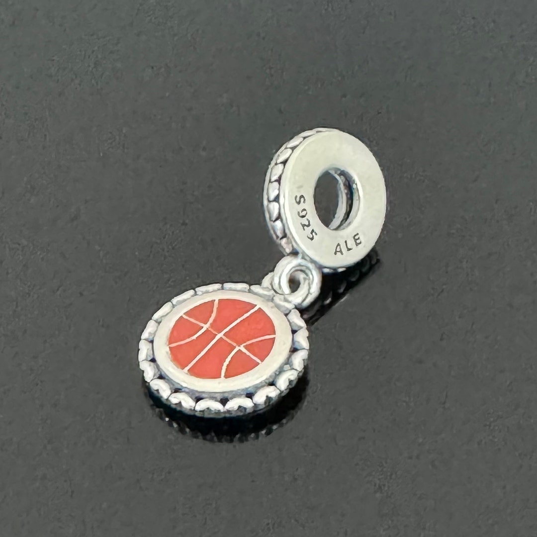 Genuine Pandora Brand Charm |pandora Basketball Charm Swoosh Charm|925 ...