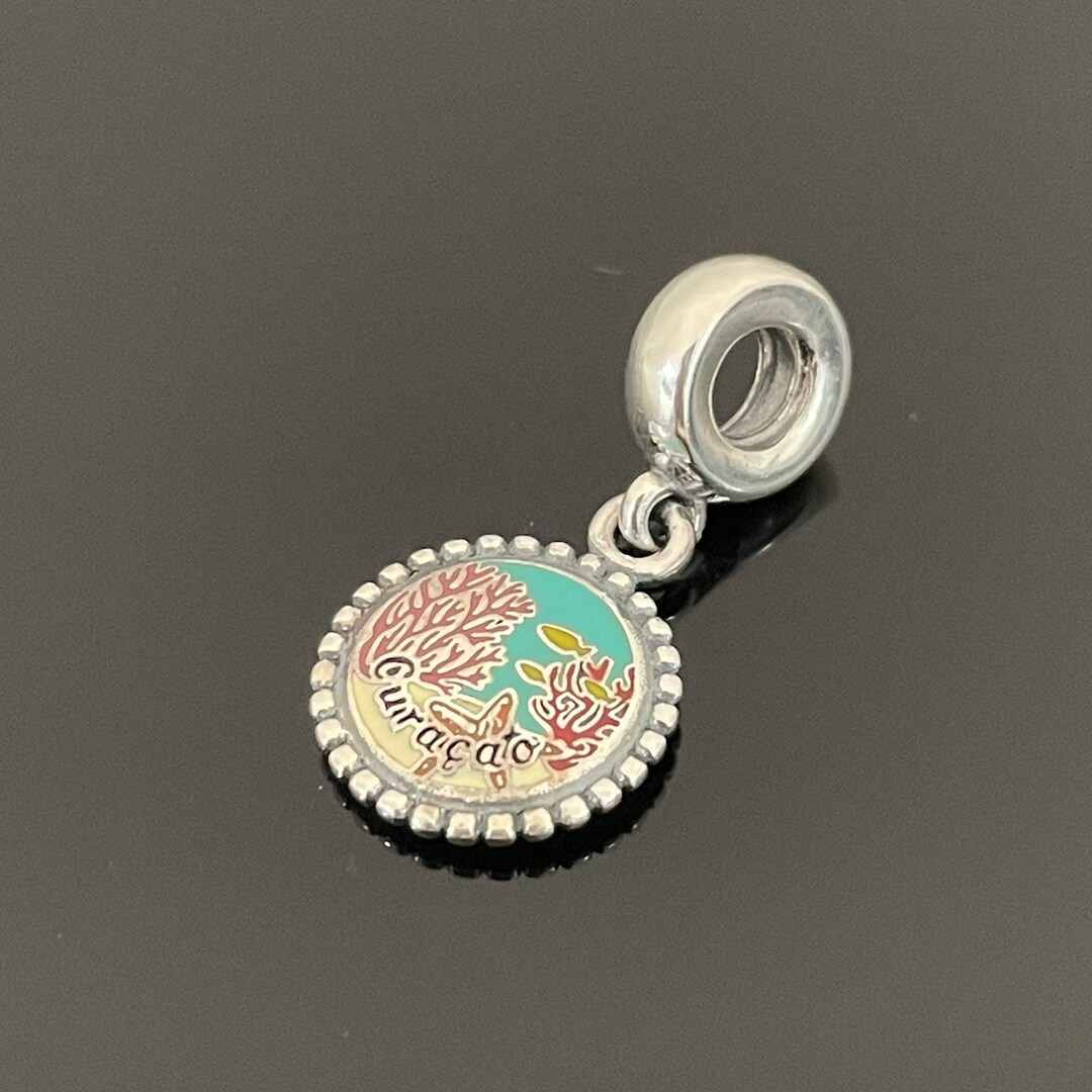 Genuine Pandora Brand Charm |pandora Curacao Caribbean Exclusive Charm ...