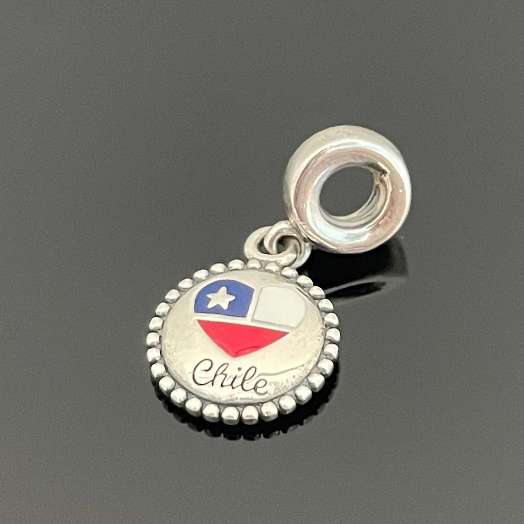 Pandora Chile Flag Exclusive Charm, 925 Jewelry,mother's Day Gift,gift ...