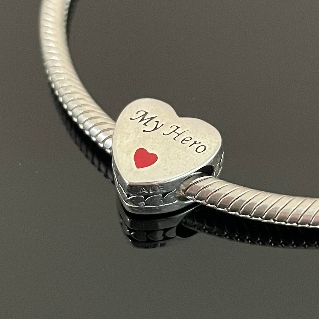 Pandora My Hero Heart Charm |authentic Pandora Charm for Bracelets |925 ...