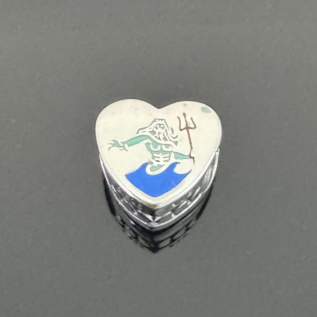 Authentic Pandora Virginia Beach Heart Charm|gift for Her|pandora Flag ...