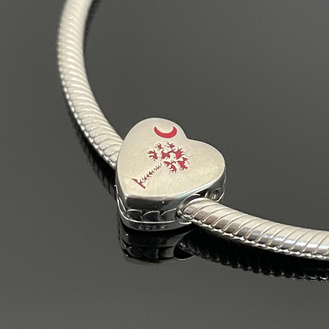 Authentic Pandora Charm | Pandora South Carolina Charm Heart Bead Charm ...