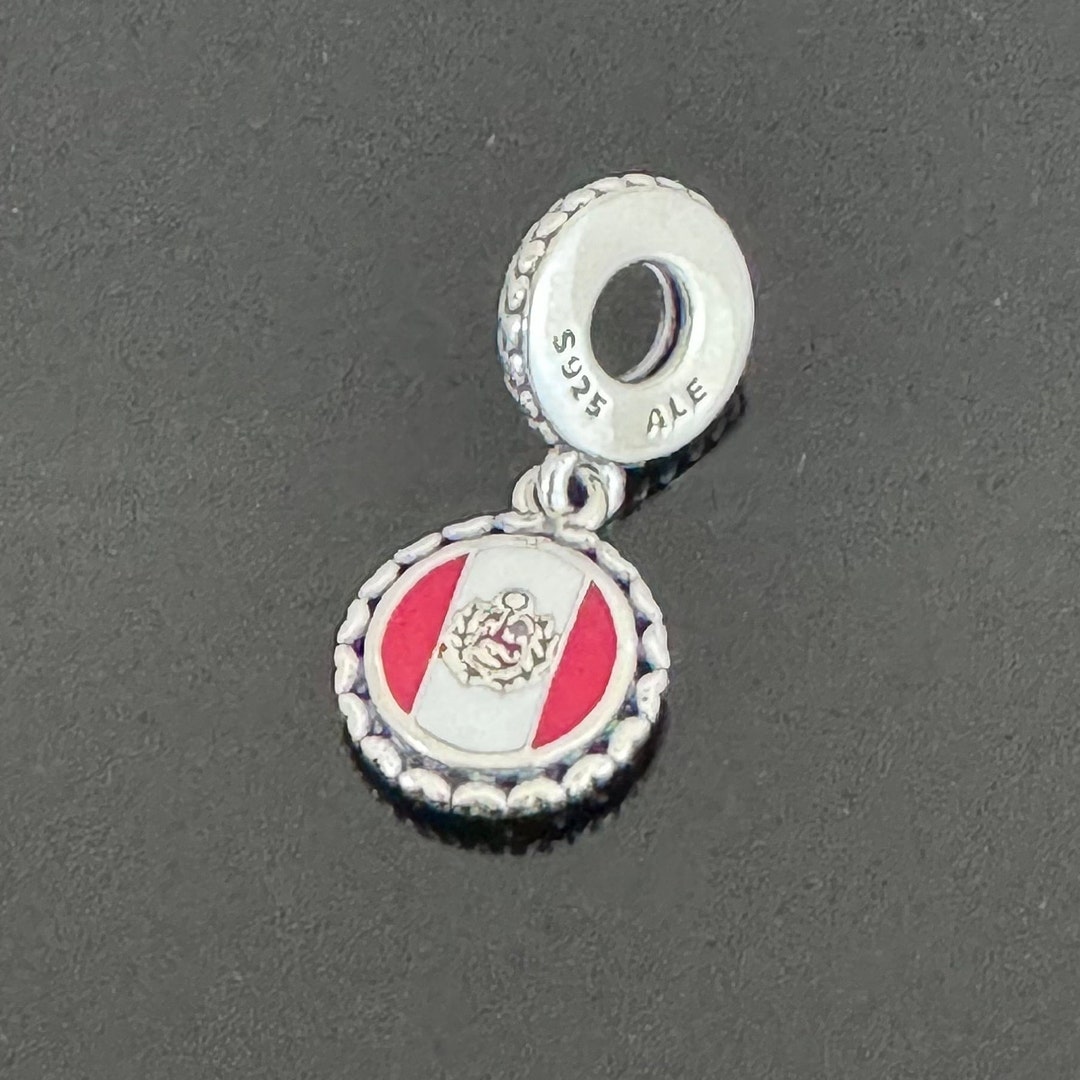 Pandora Peru Flag Dangle Charm|women Jewelry |travel Charms for ...