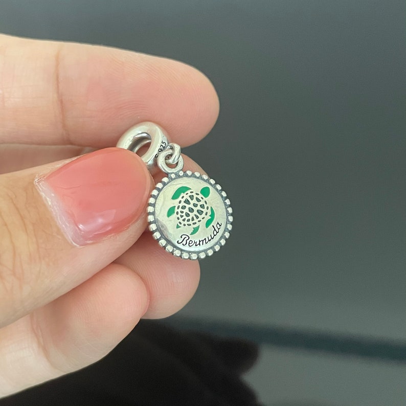 Pandora Bermuda Green Turtle Animal Dangle Charm 925 Jewelry - Etsy