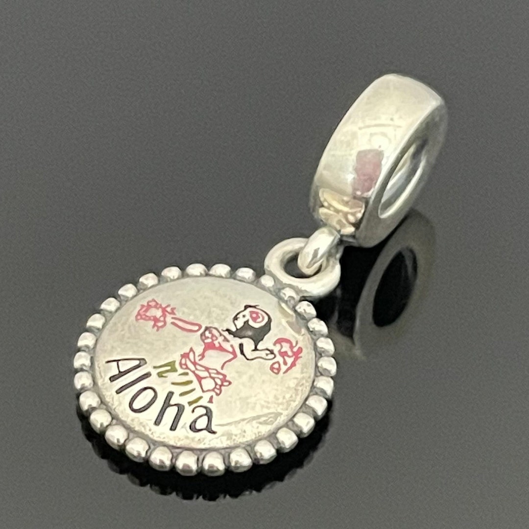 Pandora Hawaii Aloha Charm Dangle Charm | Charm for Pandora Bracelet ...