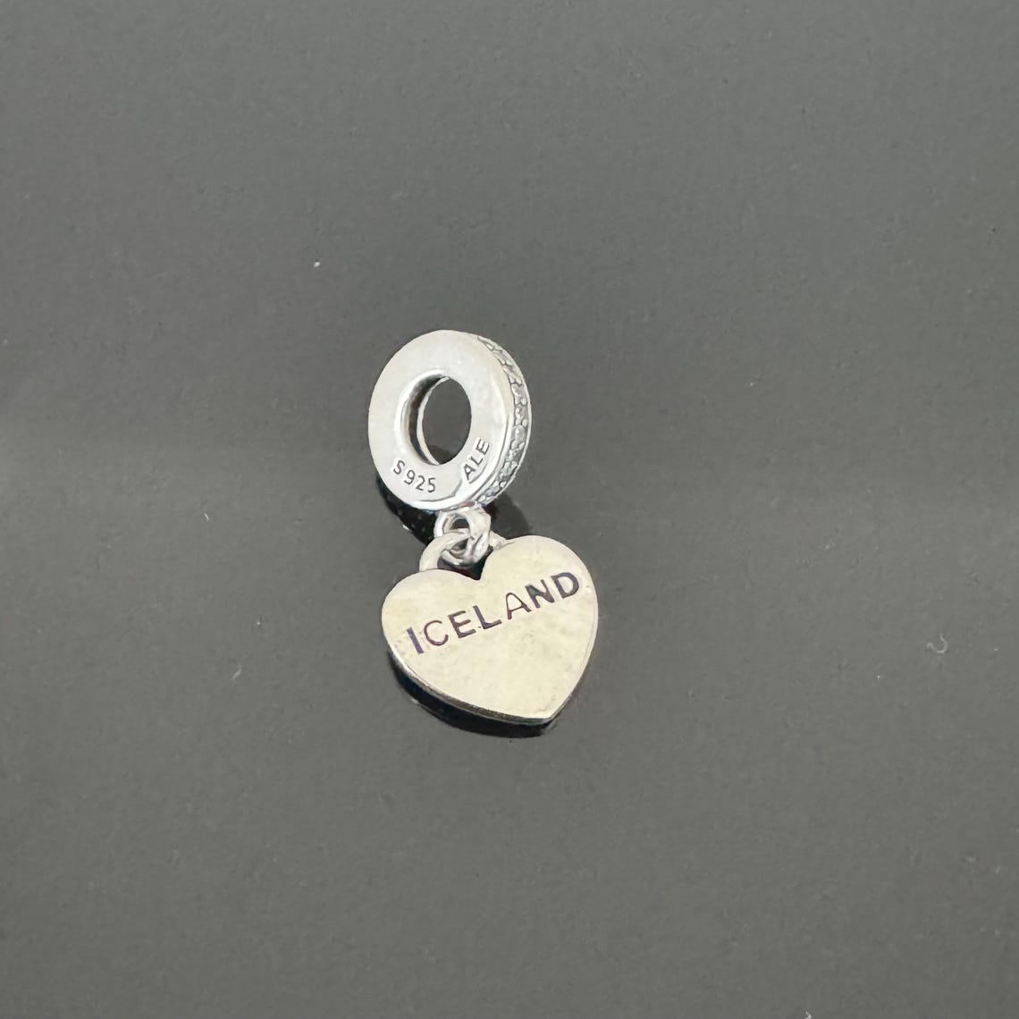 Original Authentic Pandora Charm |pandora ICELAND Flag Dangle Charm ...