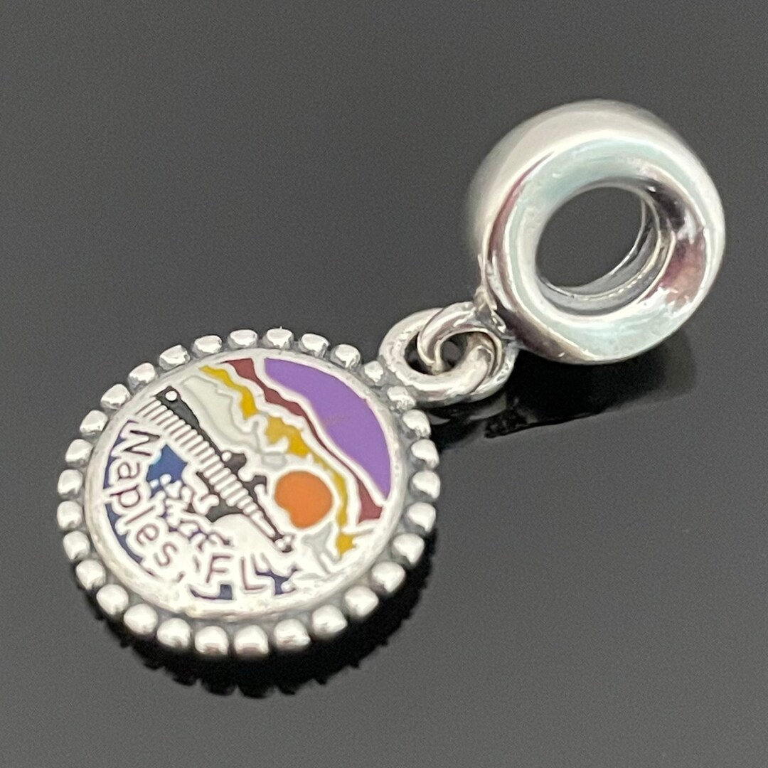 Pandora Authentic Florida Exclusive Naples Dangle Charm Pendant |925 ...